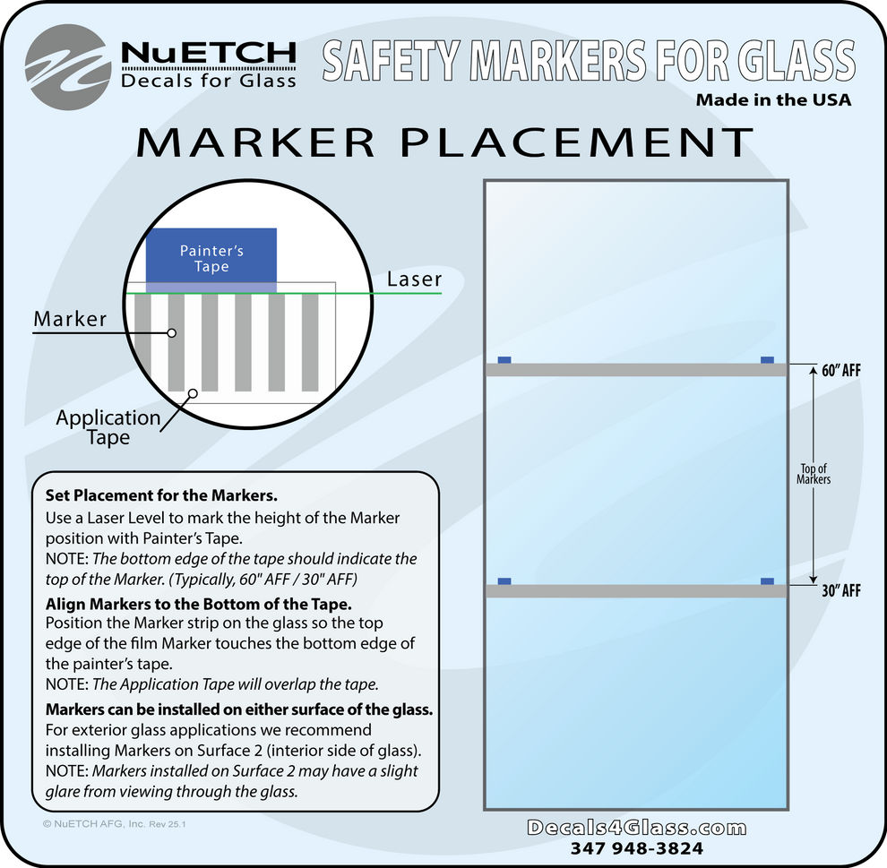 NuEtch - Distraction – Safety Marker AFG-DM-11002 – Decals for Glass by ...