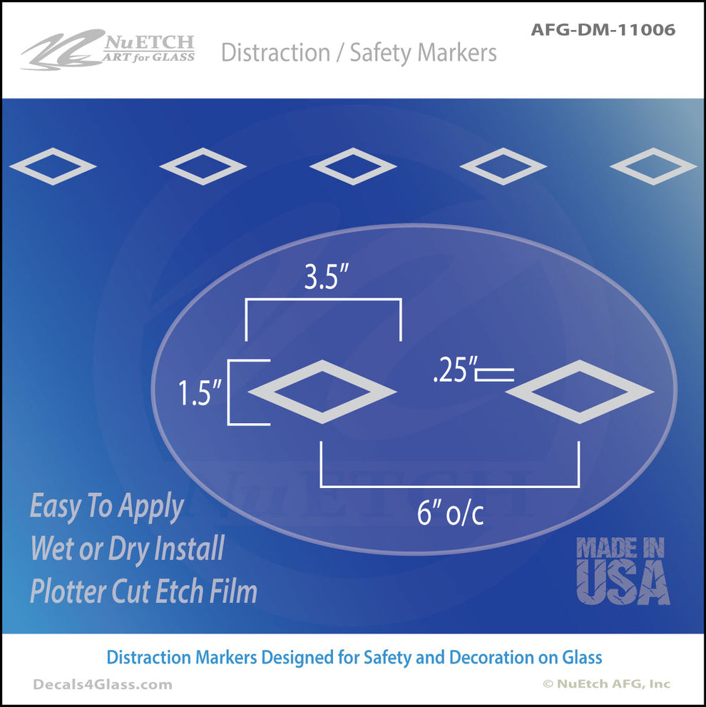 NuEtch - Distraction – Safety Marker AFG-DM-11006 – Decals for Glass by ...