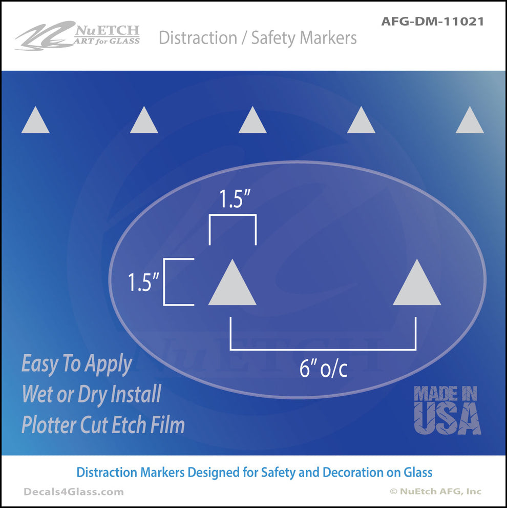 NuEtch - Triangle Distraction – Safety Marker AFG-DM-11004 – Decals for ...